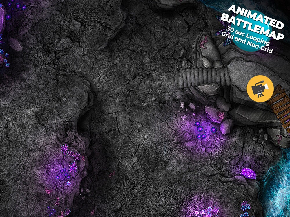 Underdark River Trident Animated Battlemap, Video, Dnd Battle Map ...