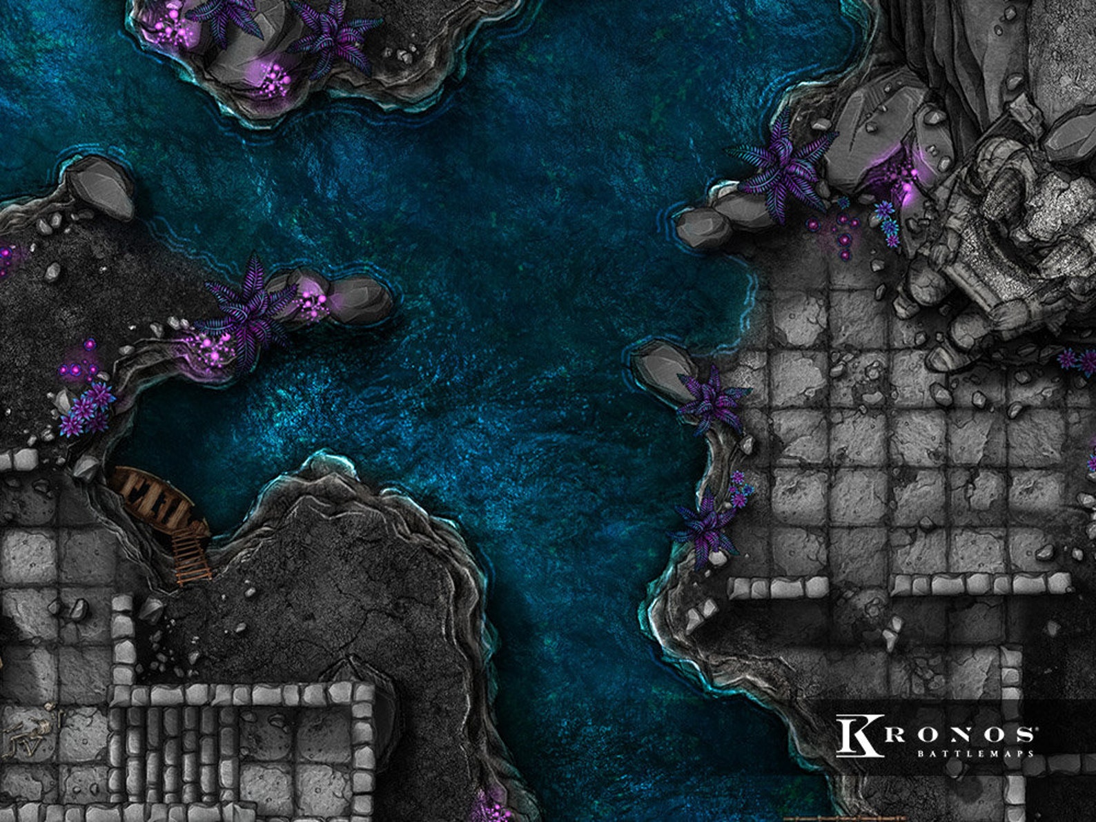 Underdark Ruins Battlemap, Dnd Battle Map, D&D, Battle Map, Dungeons ...