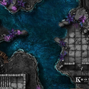 Underdark Ruins Battlemap: 40x30 Dnd Map (digital Download) - Etsy