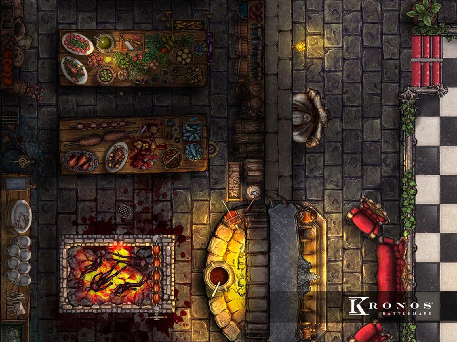 Vampire Ballroom Battlemap: Dnd 5e Digital Map (39x52) - Etsy