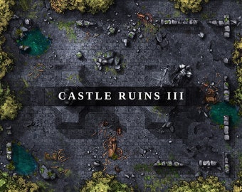 10 More Castle Battle Maps, Dnd Battlemap, Pathfinder, D&D, Dungeons ...