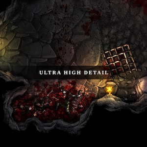 The Blood Cave Battlemap, Dnd Battle Map, D&D, Battle Map, Dungeons and ...