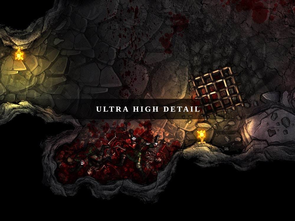 The Blood Cave Battlemap, Dnd Battle Map, D&D, Battle Map, Dungeons and ...