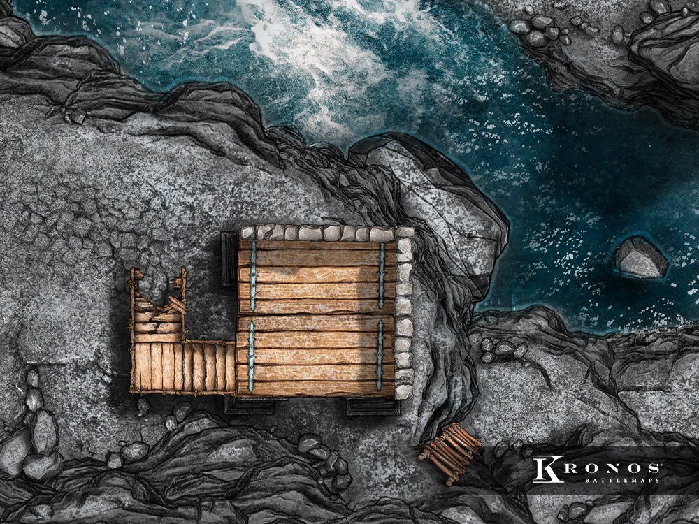 Mountain River Valley Digital Battlemap, Dnd Battle Map, D&D, Dungeons ...