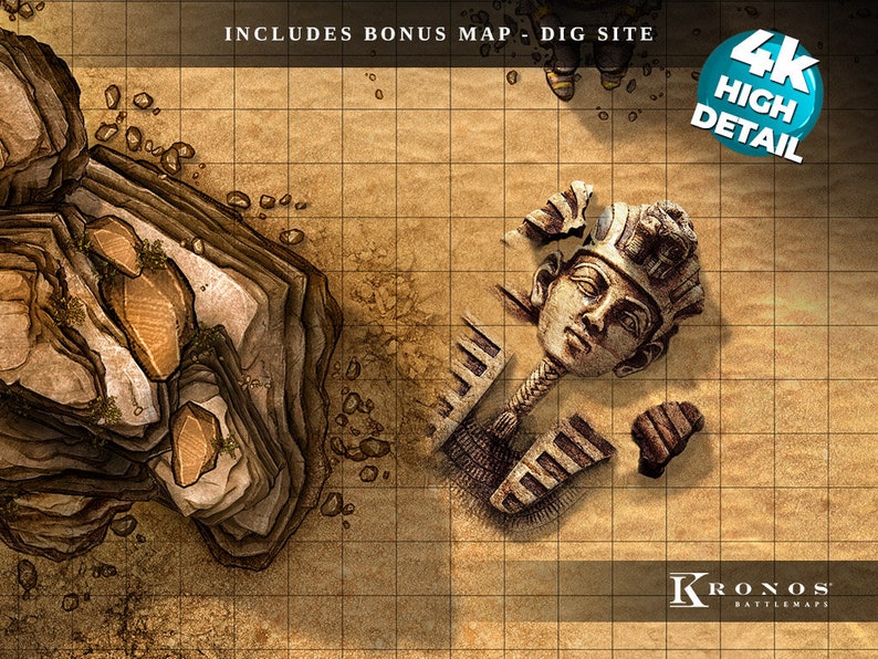 Ancient Library Battle Map: Abandoned Ruins for D&D (digital Download ...