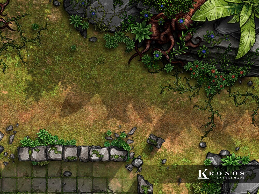 Jungle Ruins Digital Battlemap, + Grid/night Versions Dnd Battle Map, Digital Battle Map, 5e ...