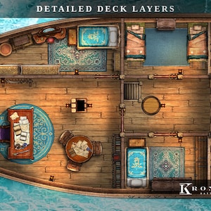 Sailing Ship Battlemap: Multi-deck RPG Map (digital Download) - Etsy