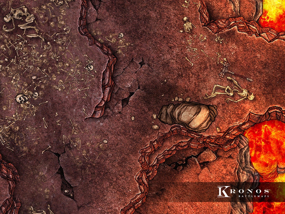 Fire Dragon Lair Battlemap: 4K Dnd Map (digital Download) - Etsy