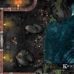 Prison Battlemap: D&D 5e Dungeon Crawl (digital Map) - Etsy
