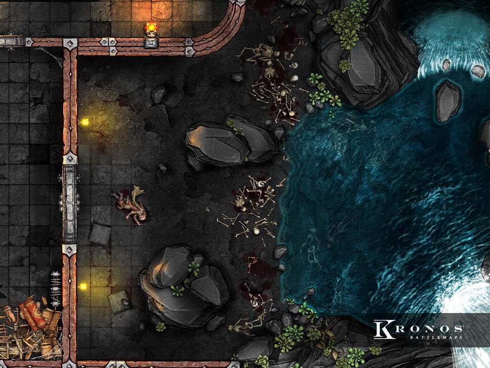 Prison Battlemap: D&D 5e Dungeon Crawl (digital Map) - Etsy