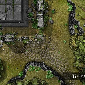 Forest Ruins II Digital Battlemap, Dnd Battle Map, Digital Battle Map ...