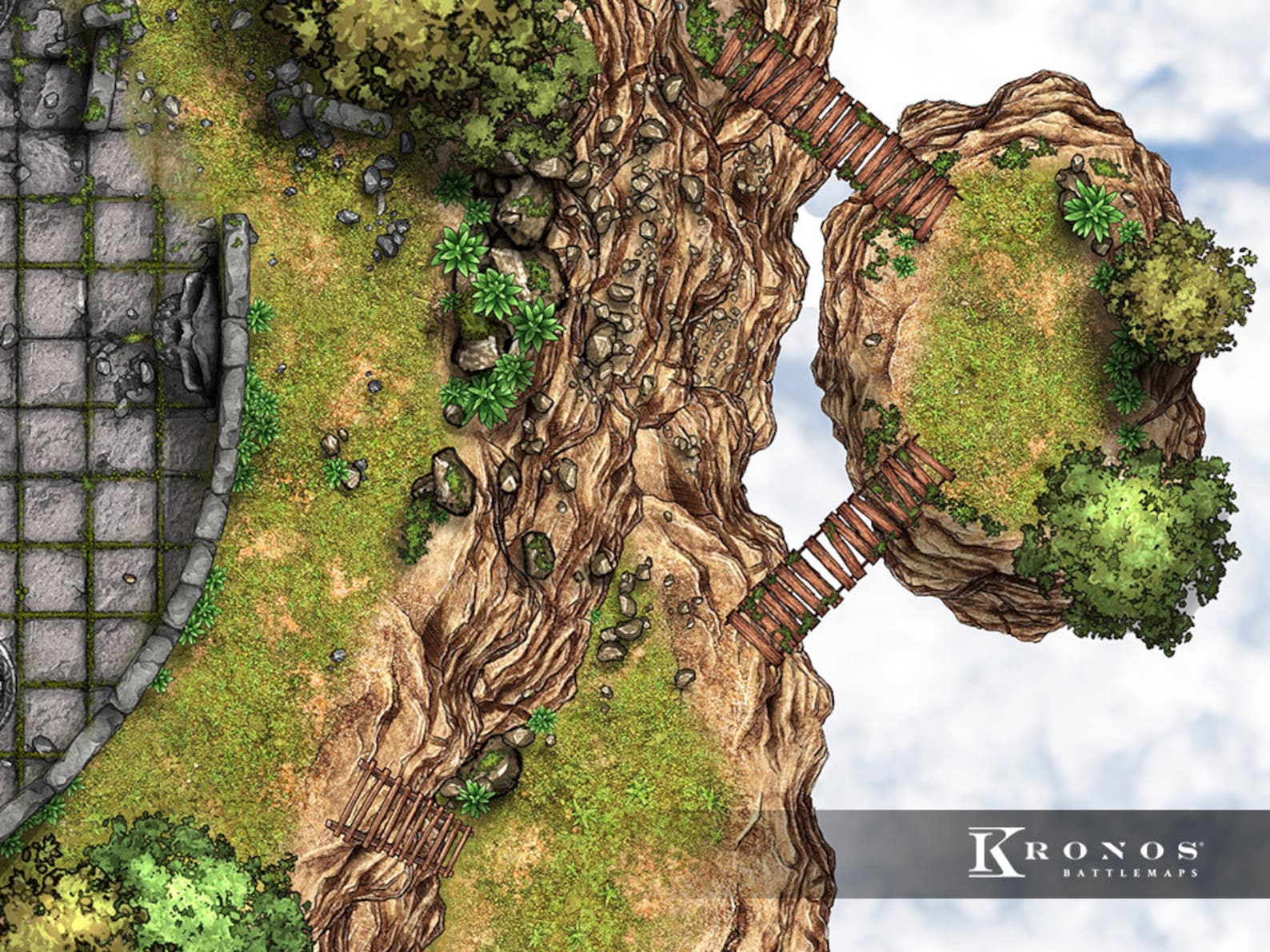 Floating Island + Avernus Digital Battlemap, Dnd Battle Map, Digital ...