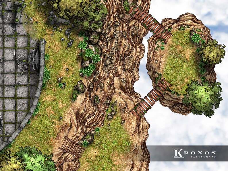Floating Island + Avernus Digital Battlemap, Dnd Battle Map, Digital ...