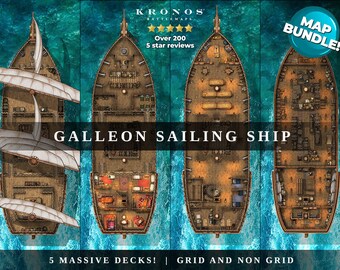 Ship Kraken Battle Map, Dnd Battle Map, D&D, Battlemap, Dungeons and ...