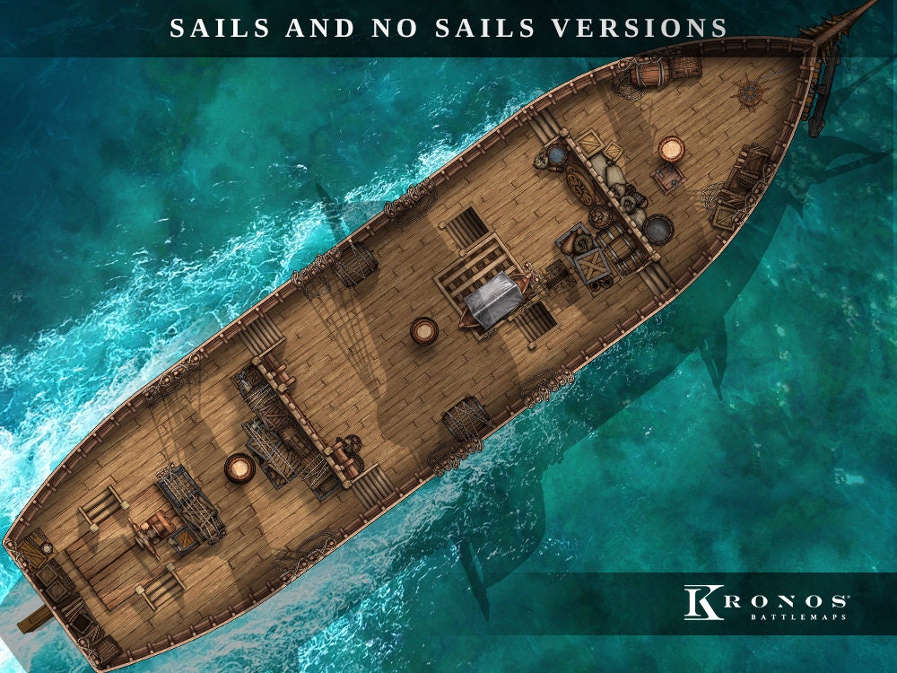 Sailing Ship Battlemap: Multi-deck RPG Map (digital Download) - Etsy