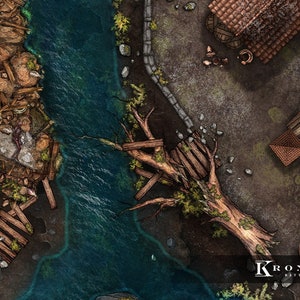 Abandoned Village Battlemap, Dnd Battle Map, D&D, Battle Map, Dungeons ...