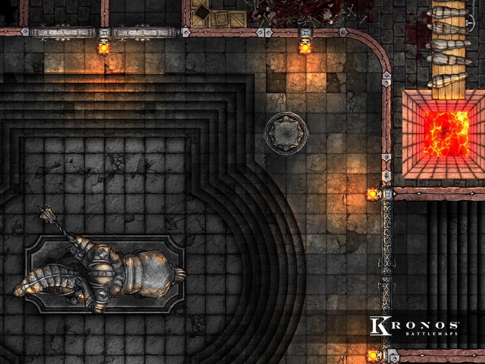 Prison Battlemap: D&D 5e Dungeon Crawl (digital Map) - Etsy