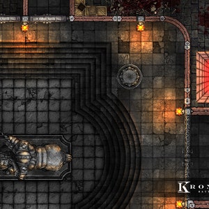 Prison Battlemap: D&D 5e Dungeon Crawl (digital Map) - Etsy