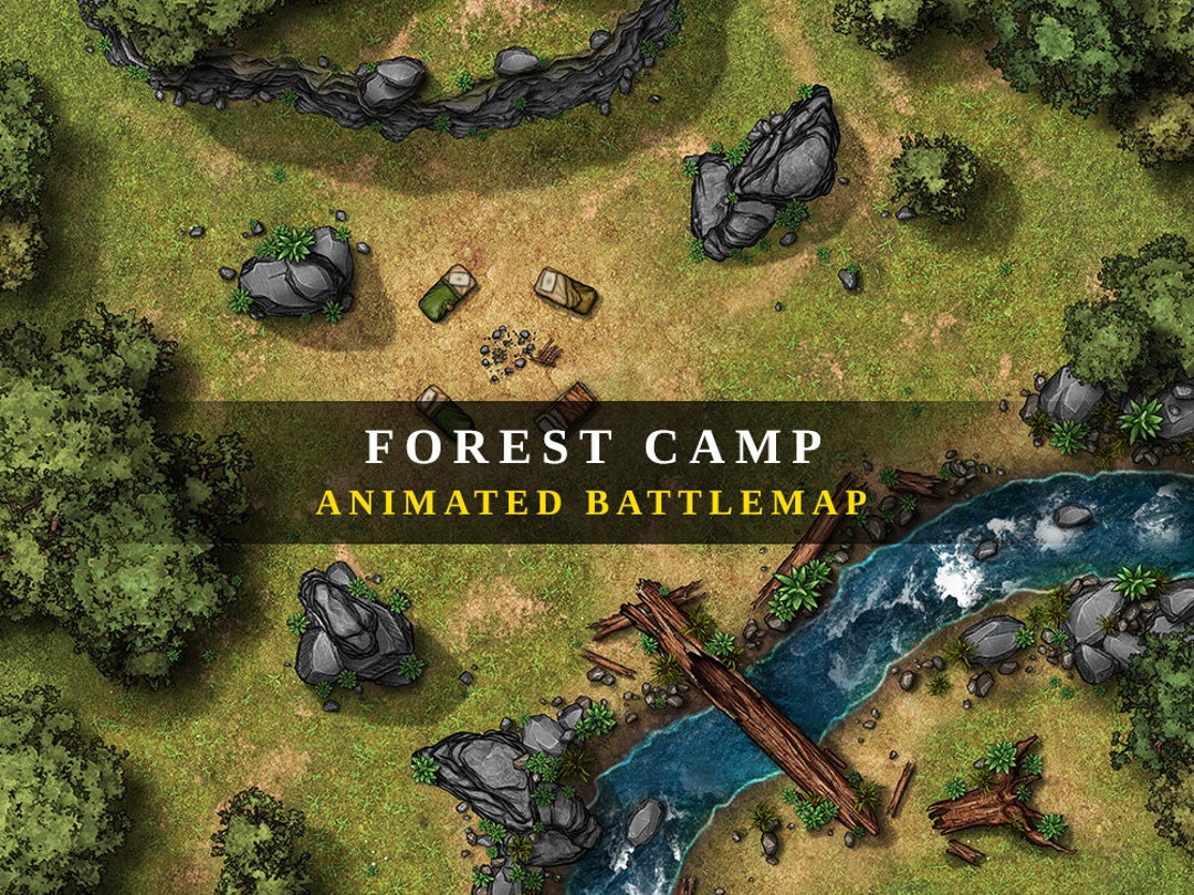 Forest Encounter Animated Battlemap , Dnd, Battle Map, Dungeons and ...