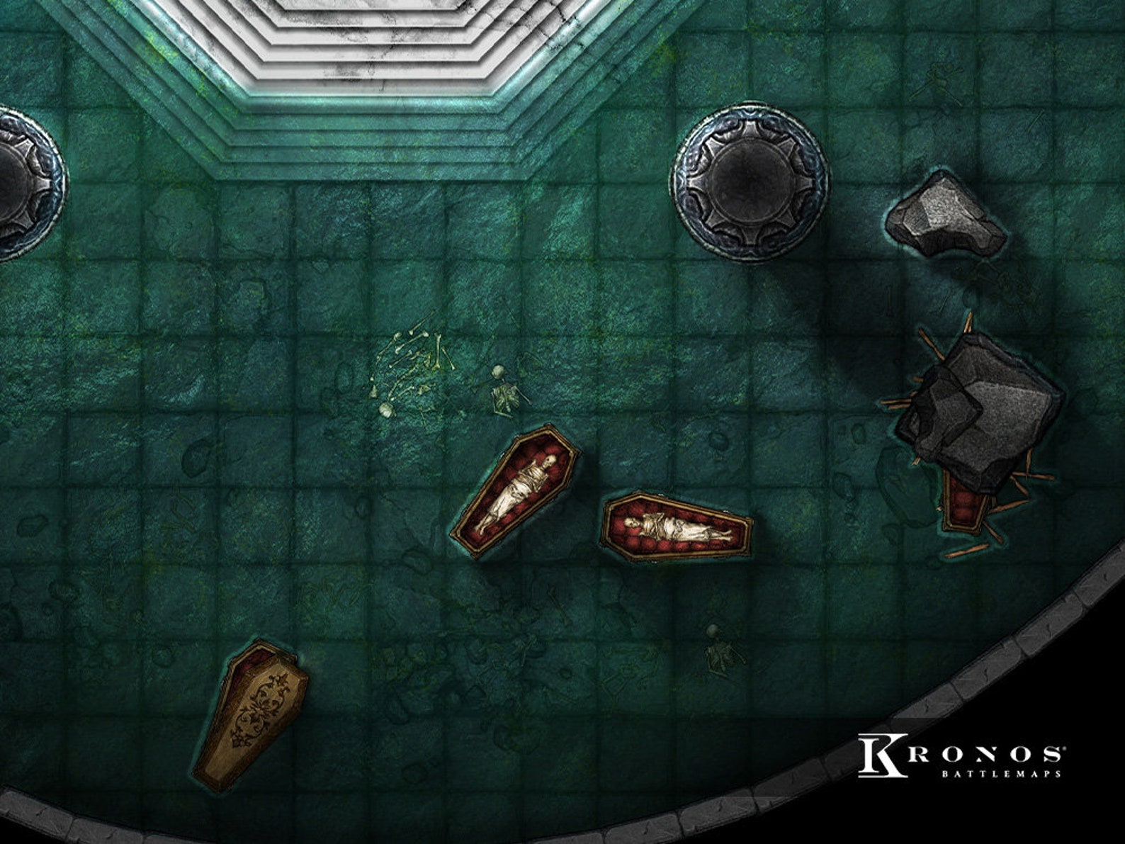 Flooded Crypt Battlemap, Dnd Battle Map, D&D, Battle Map, Dungeons and ...