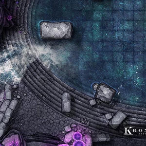 Underdark Arena Ruins Digital Battlemap, Dnd Battle Map, D&D, Dungeons ...