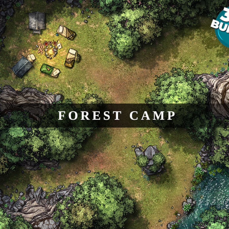 Forest Battlemaps - Etsy