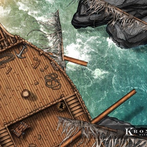Shipwreck Battlemap: 40x30 Dnd Encounter Map (digital Download) - Etsy