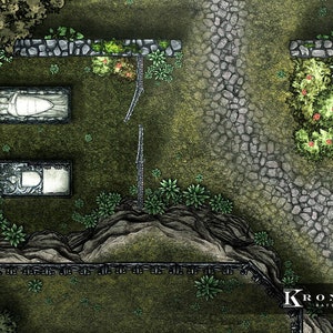 The Graveyard 4k, Dnd Battle Map, D&D, Battle Map, Dungeons and Dragons ...