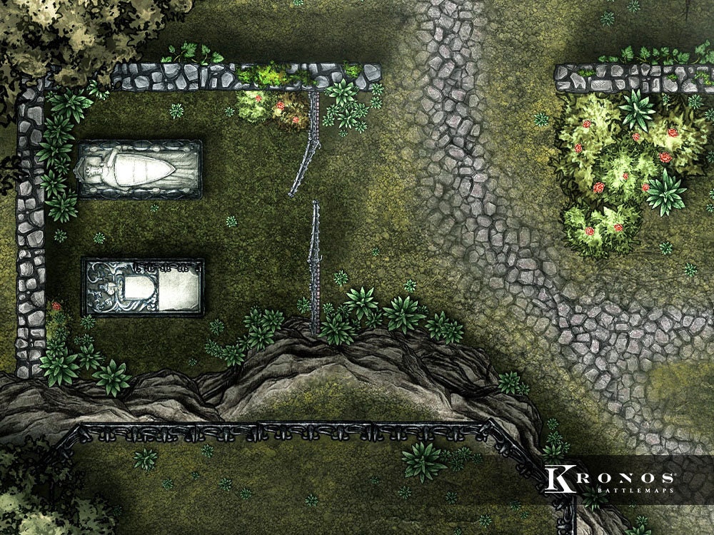 The Graveyard 4k, Dnd Battle Map, D&D, Battle Map, Dungeons and Dragons ...