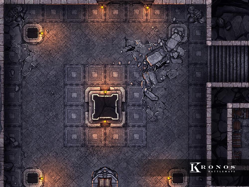Dwarven Tomb Battle Map: D&D 5e, Roll20, VTT (digital Map) - Etsy