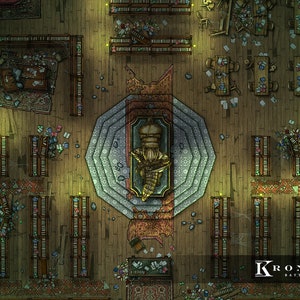 Abandoned Library Ruins Battlemap: Dnd 5e RPG Map (digital Download) - Etsy