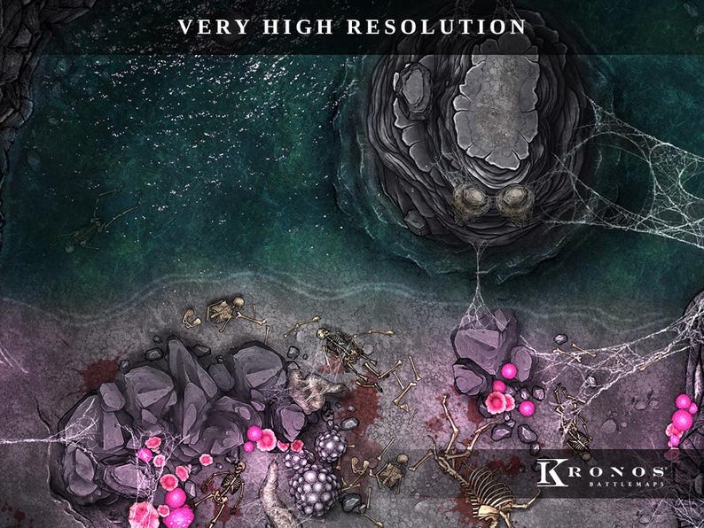 Caves Battlemap, Dnd Battle Map, Battle Map, Dungeons and Dragons, 5e, Roll20, Fantasy Grounds ...