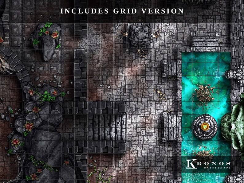 Jungle Temple Ruins Battlemap: 80x30 Dnd Map (digital Download) - Etsy