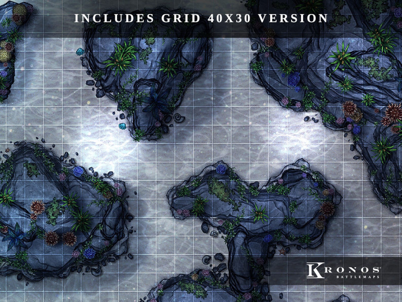 Underwater Caves Battlemap, Dnd Battle Map, D&D, Dungeons and Dragons ...