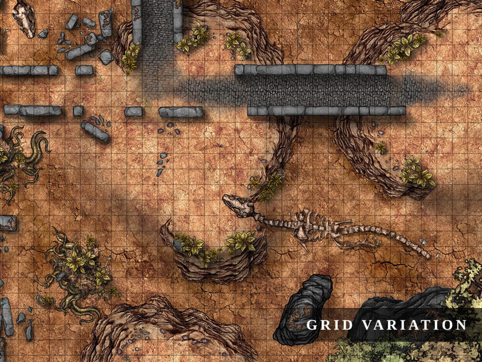 Swamp Ruins Bundle Battlemap, Dnd Battle Map, Battle Map, Dungeons and ...