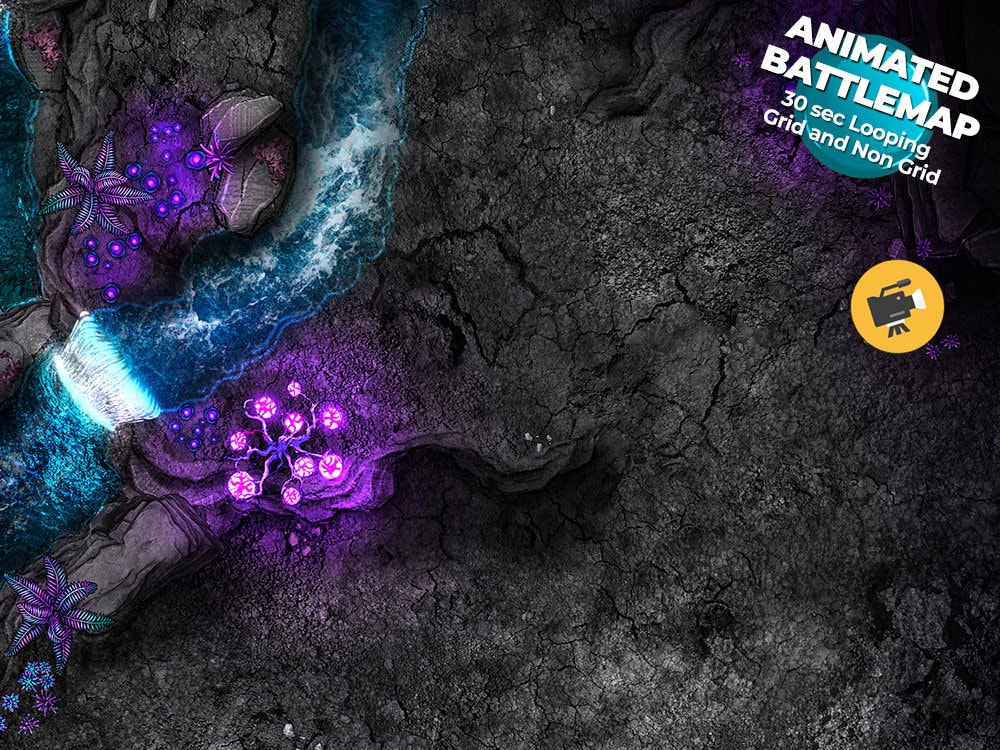 Underdark River Trident Animated Battlemap, Video, Dnd Battle Map ...