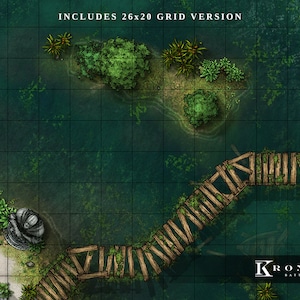 Swamp Ruins II - Battlemap, Dnd Battle Map, Battle Map, Dungeons and ...