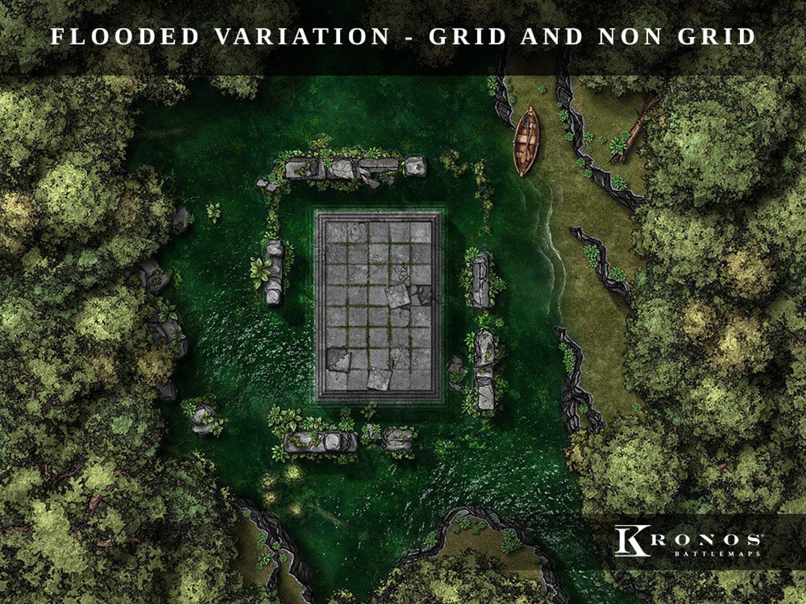 Forest Ruins II Digital Battlemap, Dnd Battle Map, Digital Battle Map ...