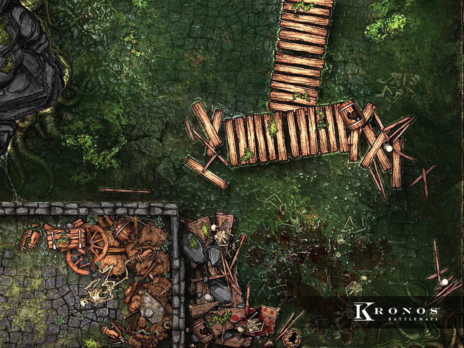 4K Cellar Dungeon Battle Map: Dnd 5e, VTT Ready (digital Map) - Etsy