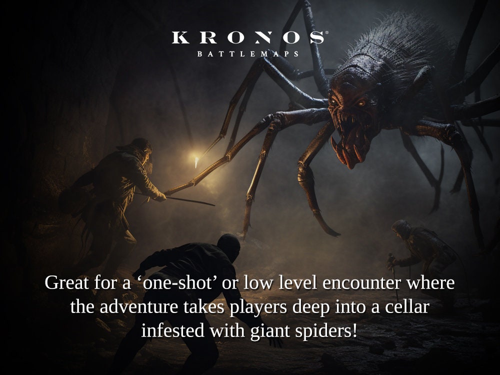 The Basement, 20x15 Spider Map 4k, Dnd Battle Map, D&D, Battle Map ...