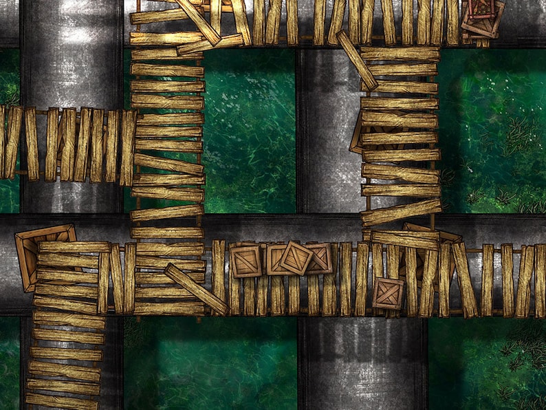 Sewer Pipes Digital Battlemap, Battlemap, Dnd Battle Map, D&D, 5e ...