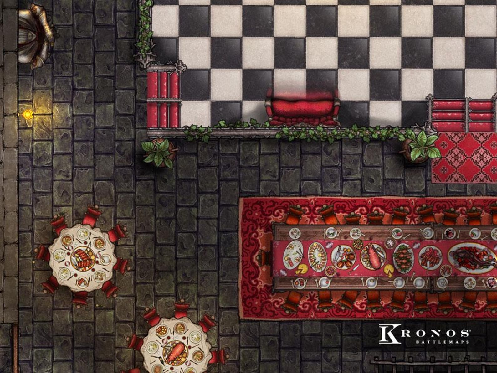 Vampire Ballroom Battlemap: Dnd 5e Digital Map (39x52) - Etsy