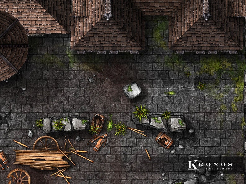 Mapa de batalha de Castle Ruins II, mapa de batalha DnD, D&D, mapa de ...