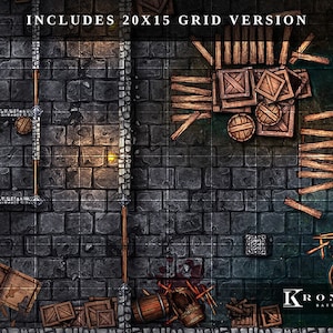 Wine Cellar Dnd Battle Map: 4k Digital Dungeon (VTT) - Etsy