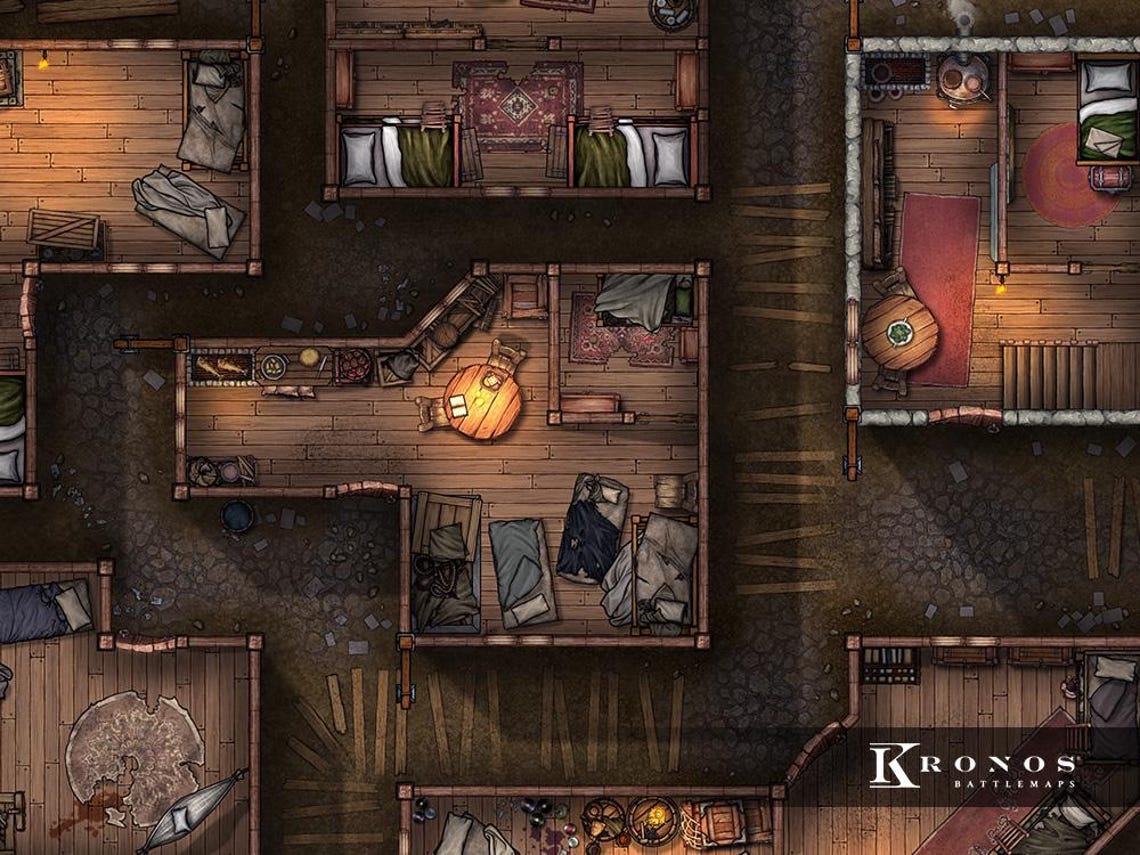 City Slums Battlemap: Dnd 5e Digital Map (VTT) - Etsy