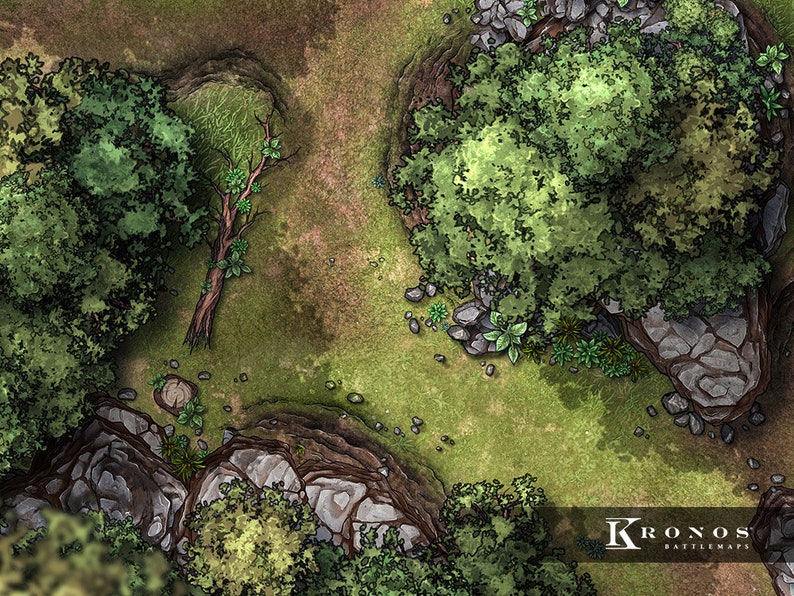 Forest Camp Battlemap, 4k, Dnd, Battle Map, Digital Battlemap, Dungeons ...