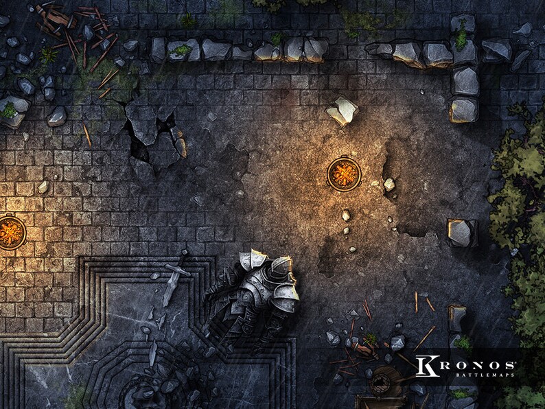 Castle Ruins III Battlemap, 4k,dnd Battle Map, D&D, Battle Map ...