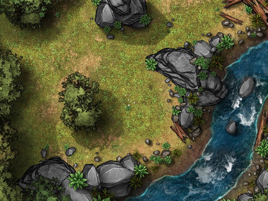 Forest Encounter Animated Battlemap , Dnd, Battle Map, Dungeons and ...