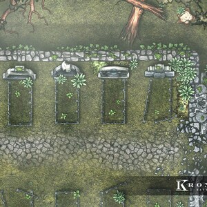 Graveyard Battle Map: 4k Dnd 5e Map (digital Download) - Etsy