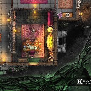 Underdark Outpost, Dnd Battle Map, D&D, Battle Map, Dungeons and ...